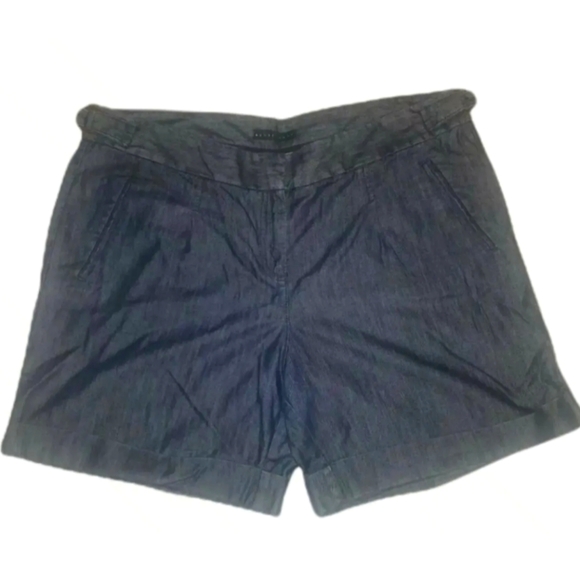 Apostrophe | Shorts | Apostrophe Blue Denim Color Cuffed Leg Shorts ...